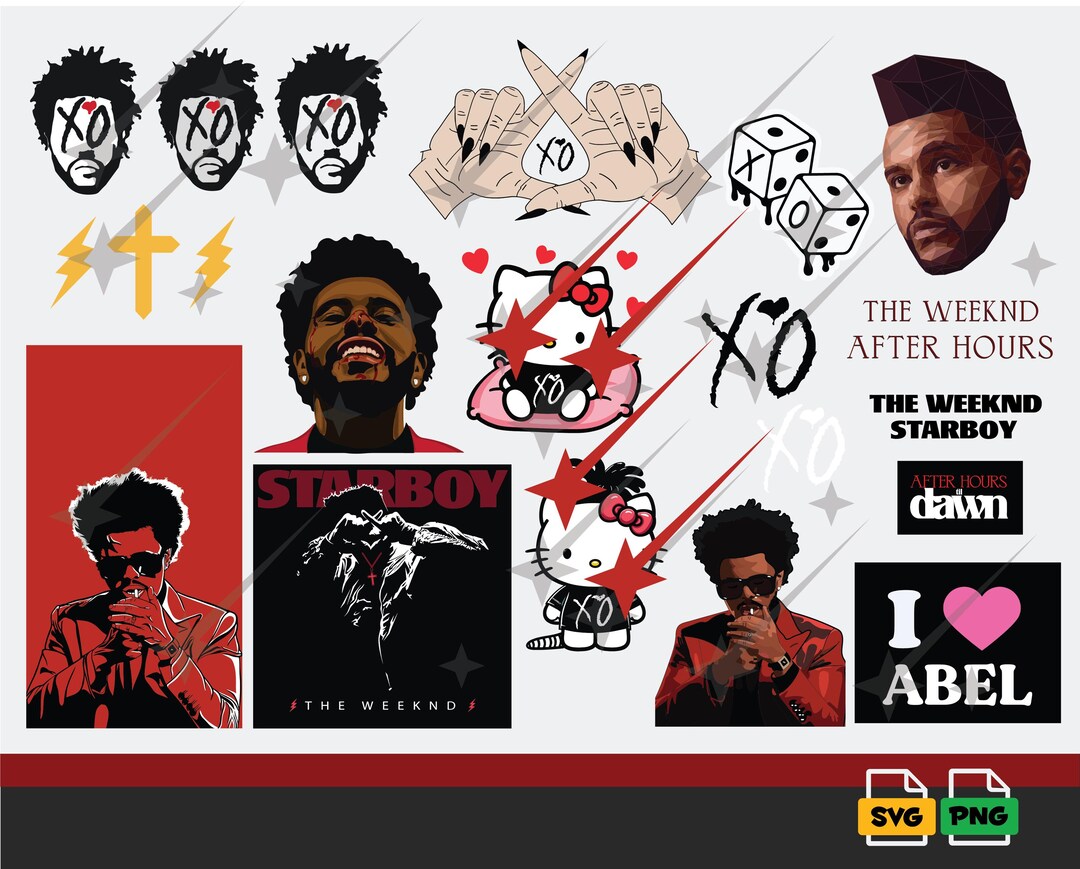 WEEKND SVG and PNG Files 2 - Etsy