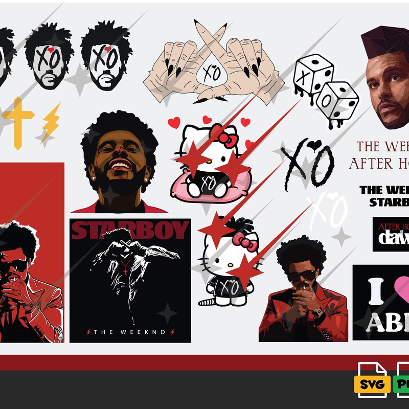 The Weeknd Svg - Etsy