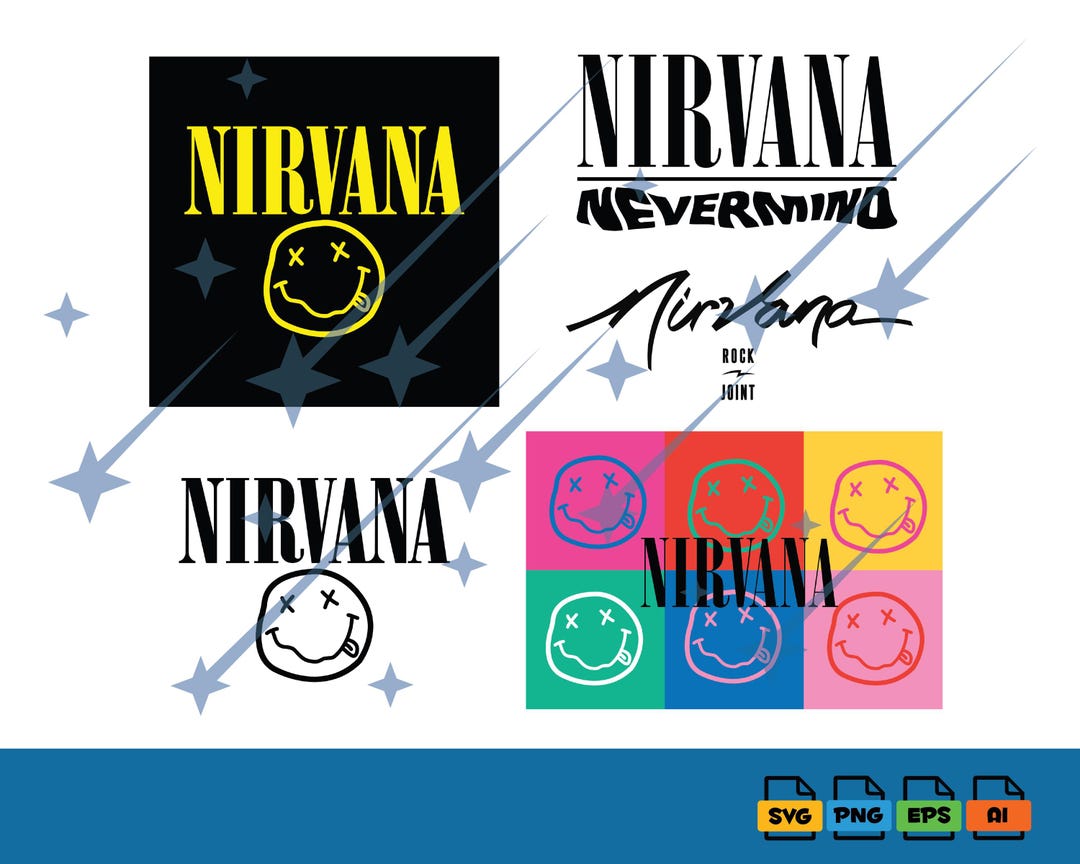 NIRVANA SVG and PNG Files - Etsy