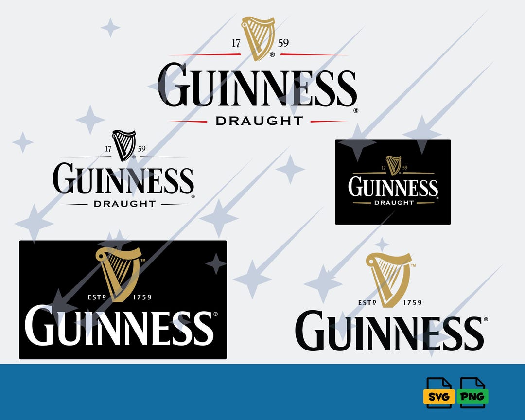 GUINNESS SVG and PNG Files - Etsy