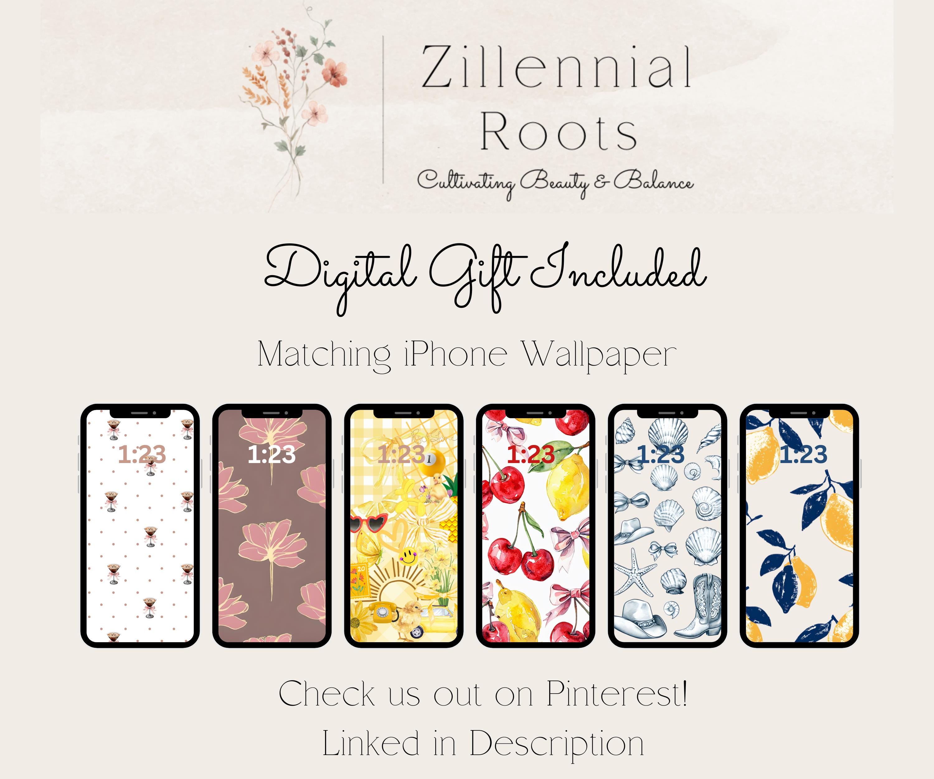 Spring iPhone Case | Soft Blue Polka Dots With Florals | Cottagecore ...