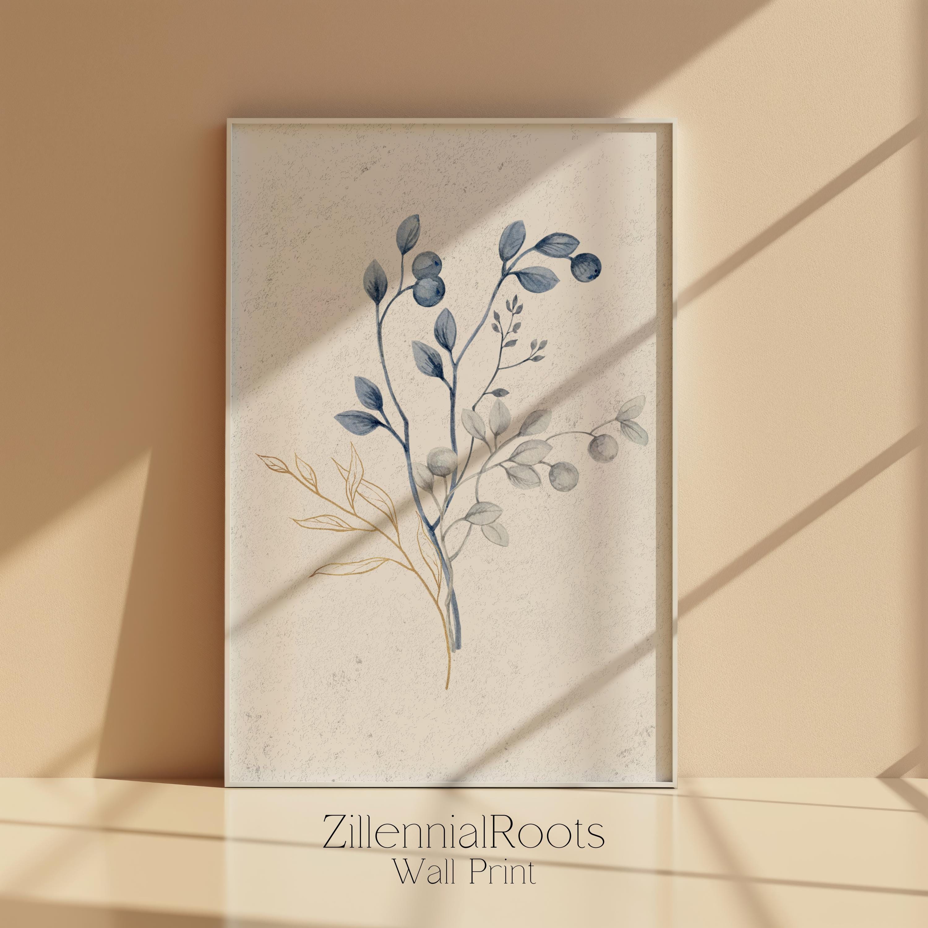 Light Blue Wall Art | Blue Wall Prints, Navy Blue Prints, Blue Digital ...