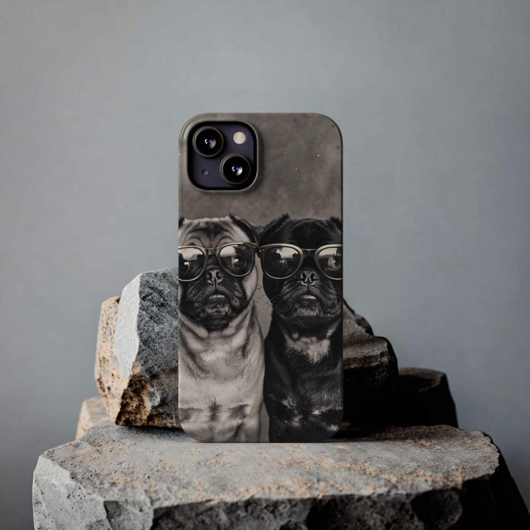 Pug iPhone Case | Retro Pug Design | Cute Pug Accessories | Dog Lover ...