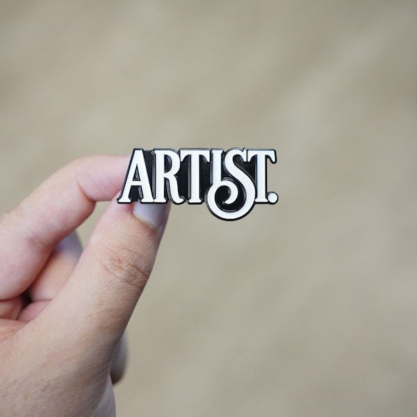 Artist Enamel Pin - Etsy