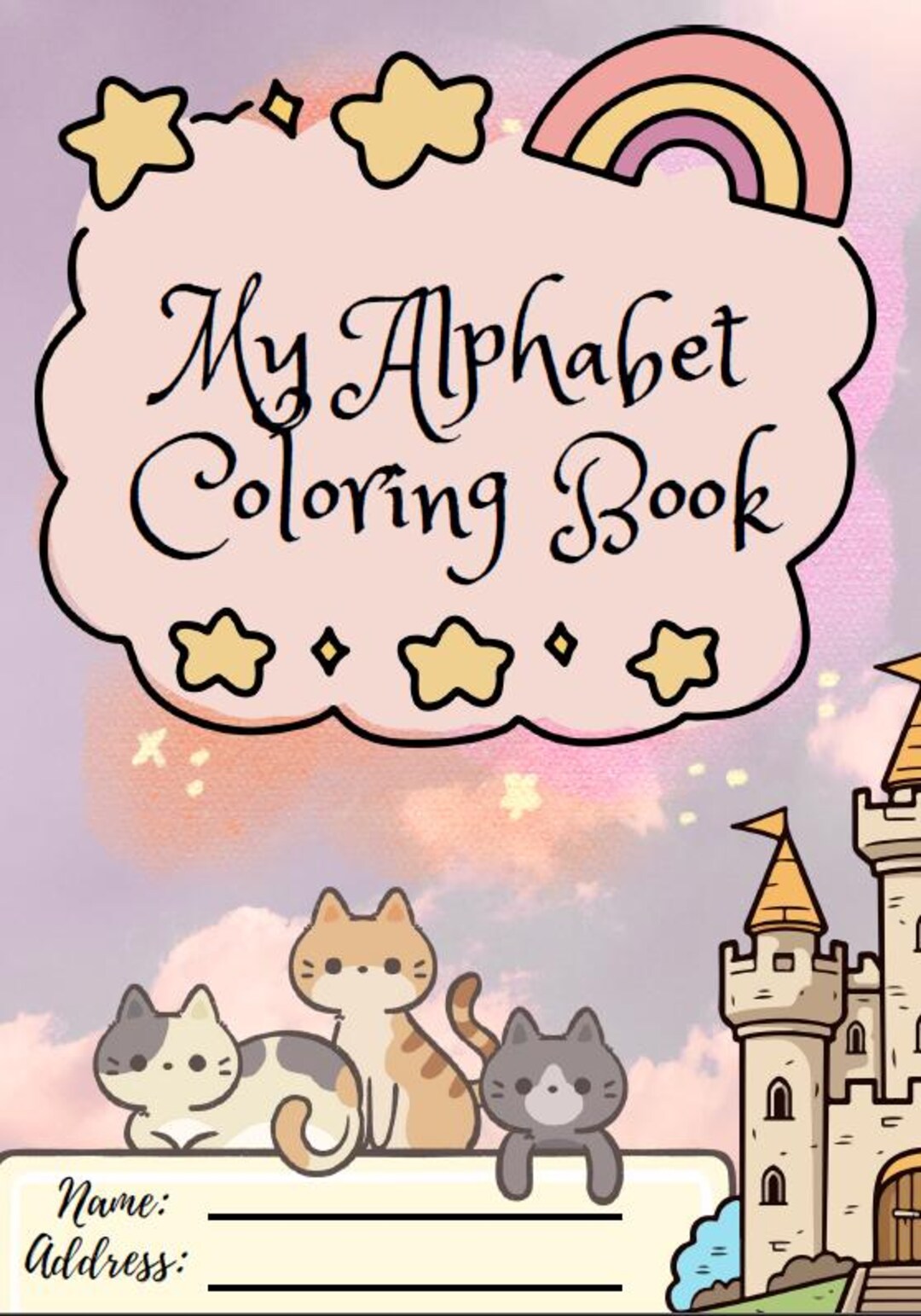 My Alphabet Coloring Book - Etsy