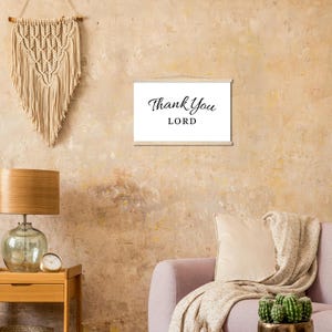 Thank You Lord - Christian Poster With Hanger - Etsy