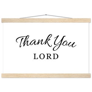 Thank You Lord - Christian Poster With Hanger - Etsy