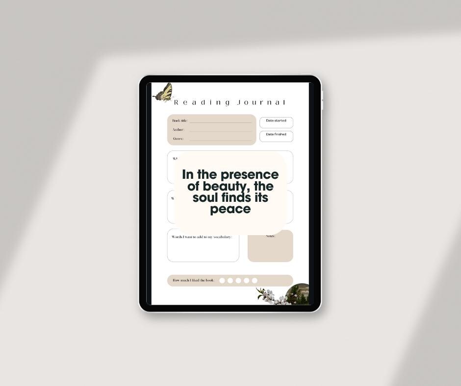 Reading Journal Digital Pages and Printables - Etsy