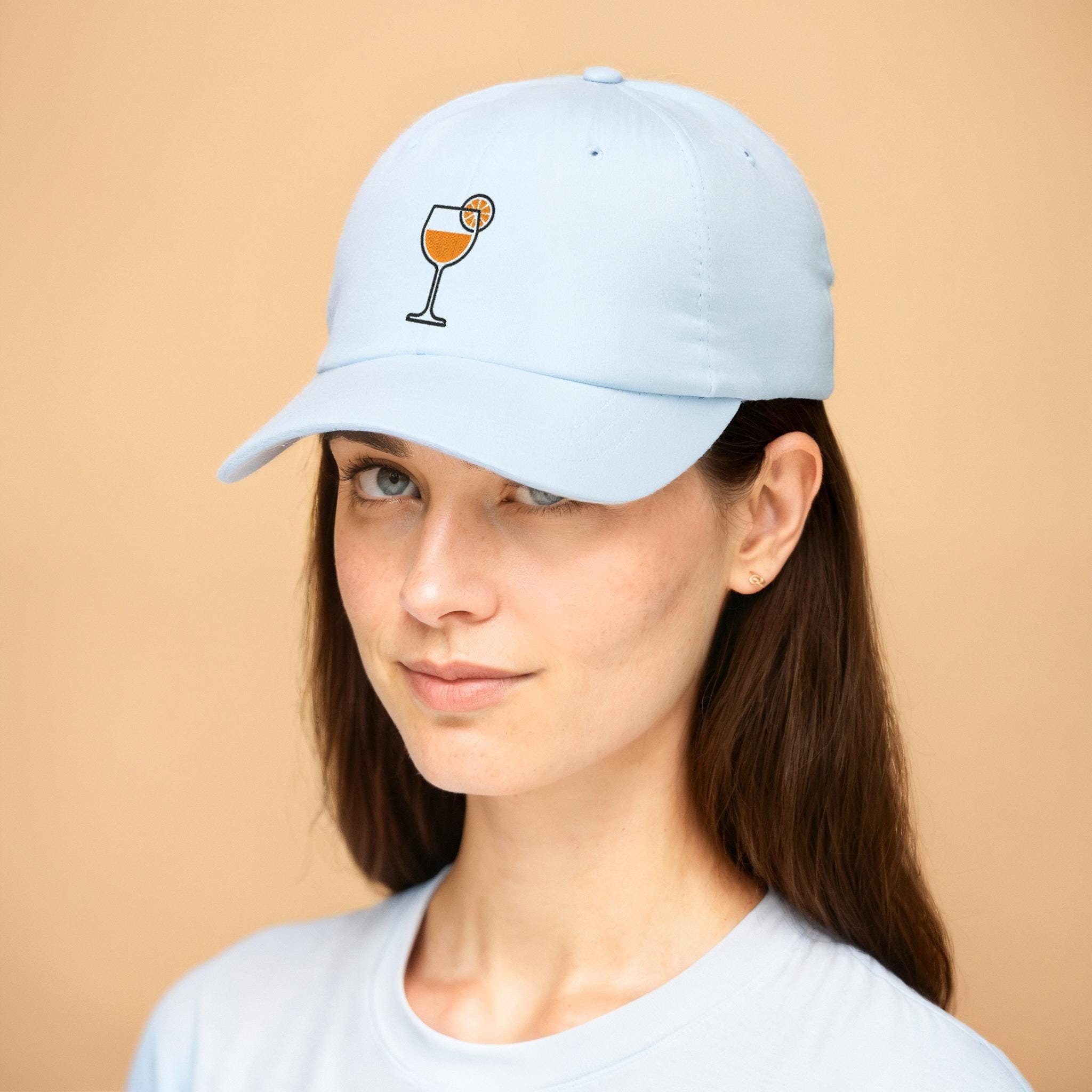 Aperol Spritz Dad Cap: Embroidered Minimalist Cocktail Themed Hat, Gift ...