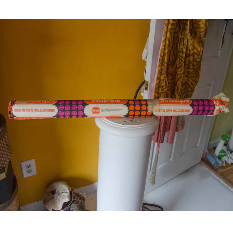 Vintage Wall-texroll of Vinyl Glitter Floral Print Wallpaper - Etsy