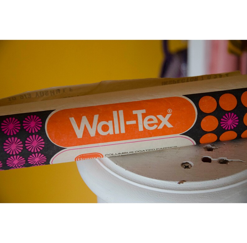 Vintage Wall-texroll of Vinyl Glitter Floral Print Wallpaper - Etsy