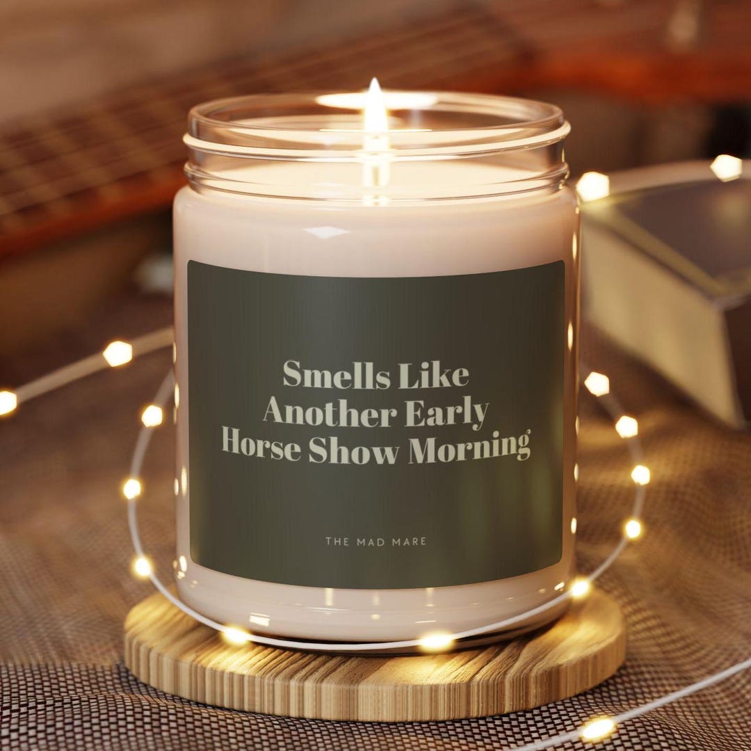 Funny Equestrian Candle Horse Back Riding Soy Wax Candle Horse Lovers ...