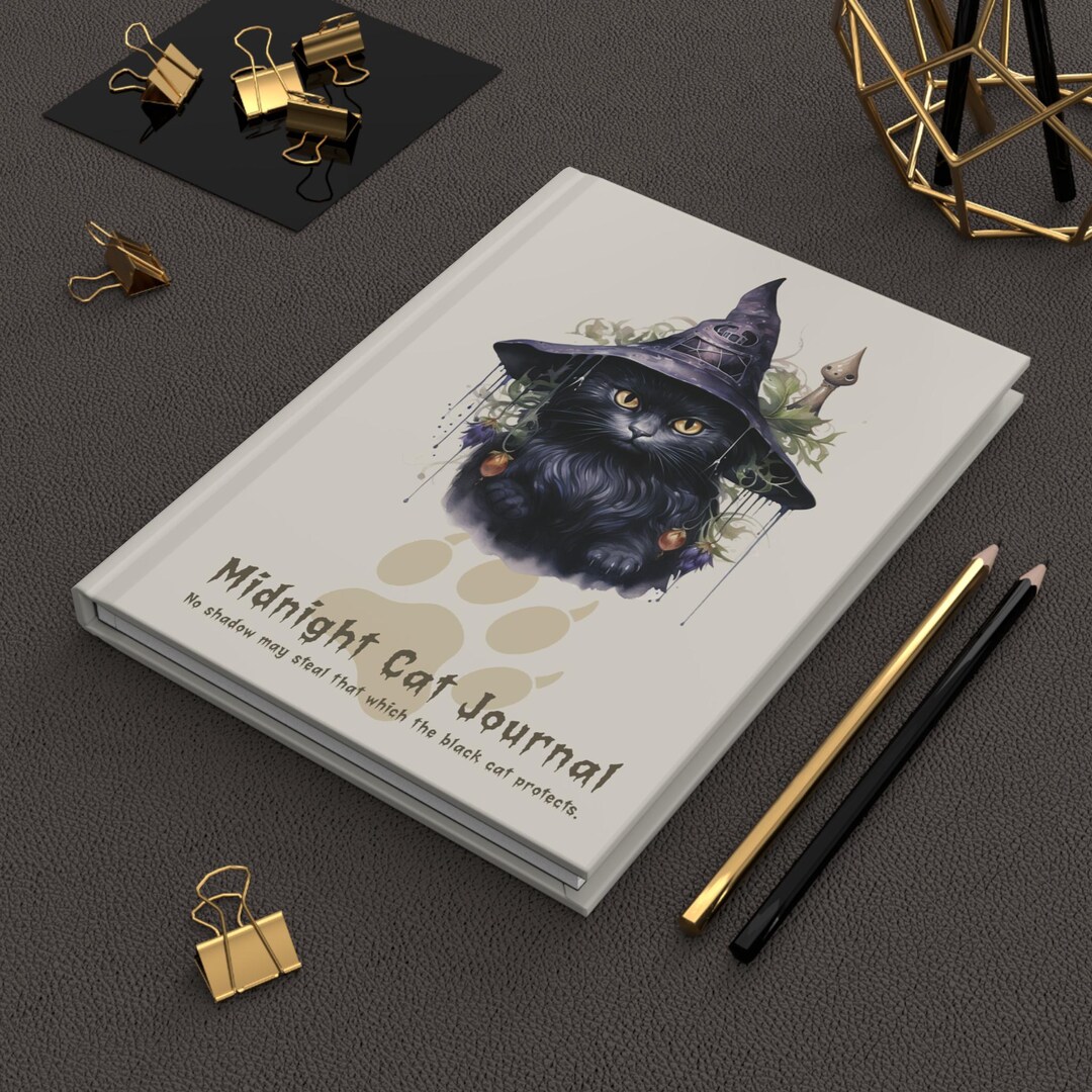 Midnight Cat Journal: Gothic Writing Diary, Gift for Cat Lovers - Etsy