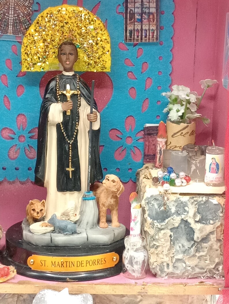 Mini Tabletop Ofrenda Honoring Saint Martin De Porres Patron Saint of ...