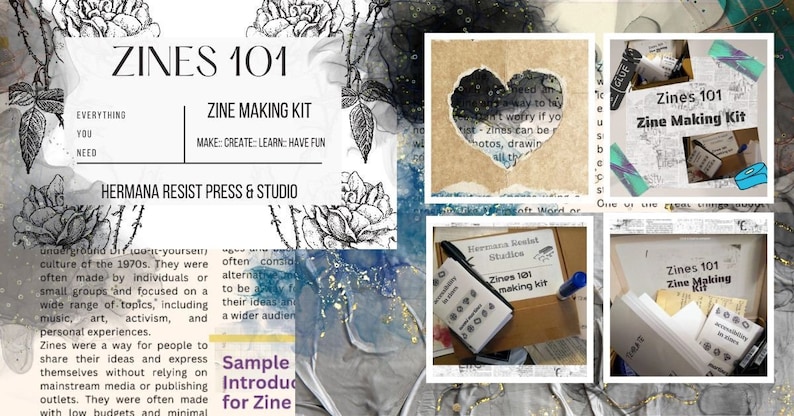 Zines 101 Zine Making Kit in a Box-let's Make a Zine Plus Resources - Etsy