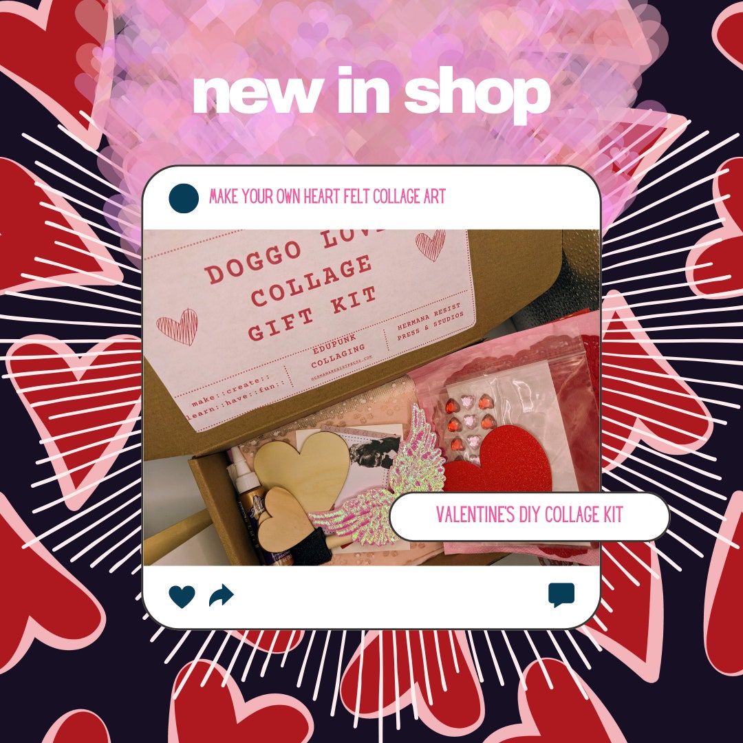 Pawsitively Yours: Doggo Love Collage Gift Kit Valentine's DIY Collage ...