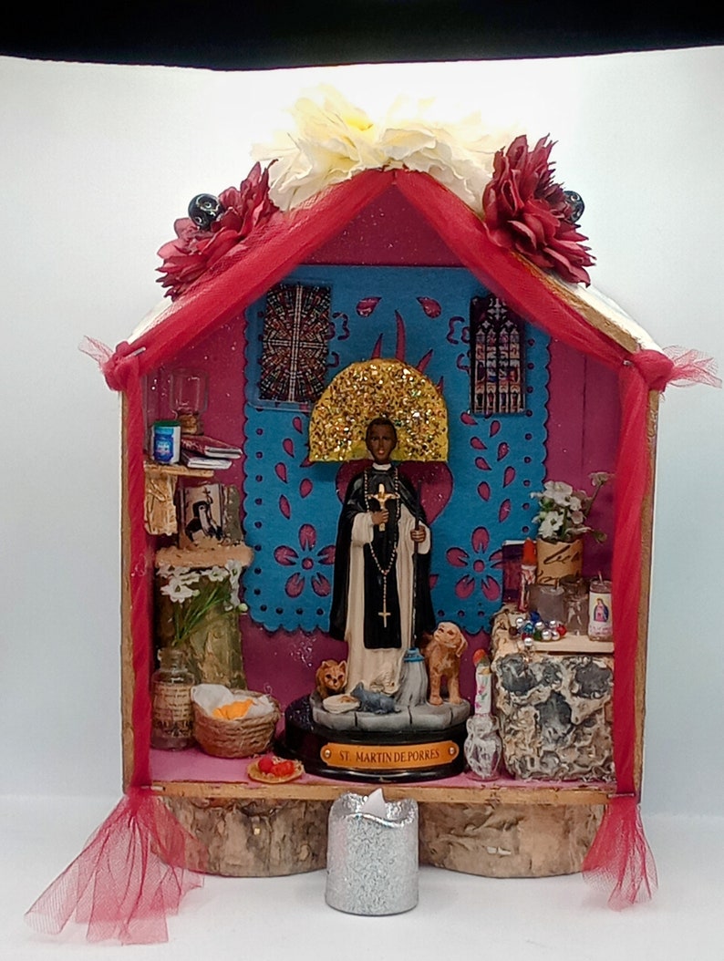 Mini Tabletop Ofrenda Honoring Saint Martin De Porres Patron Saint of ...