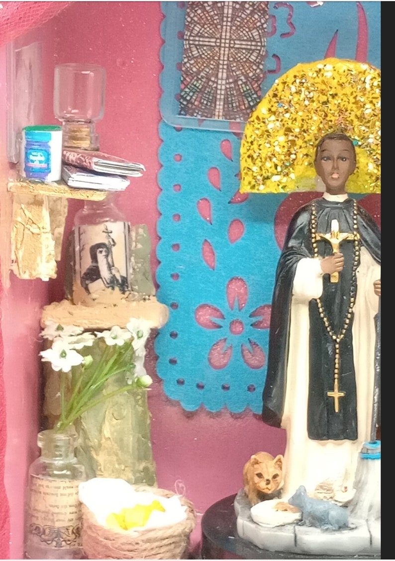 Mini Tabletop Ofrenda Honoring Saint Martin De Porres Patron Saint of ...