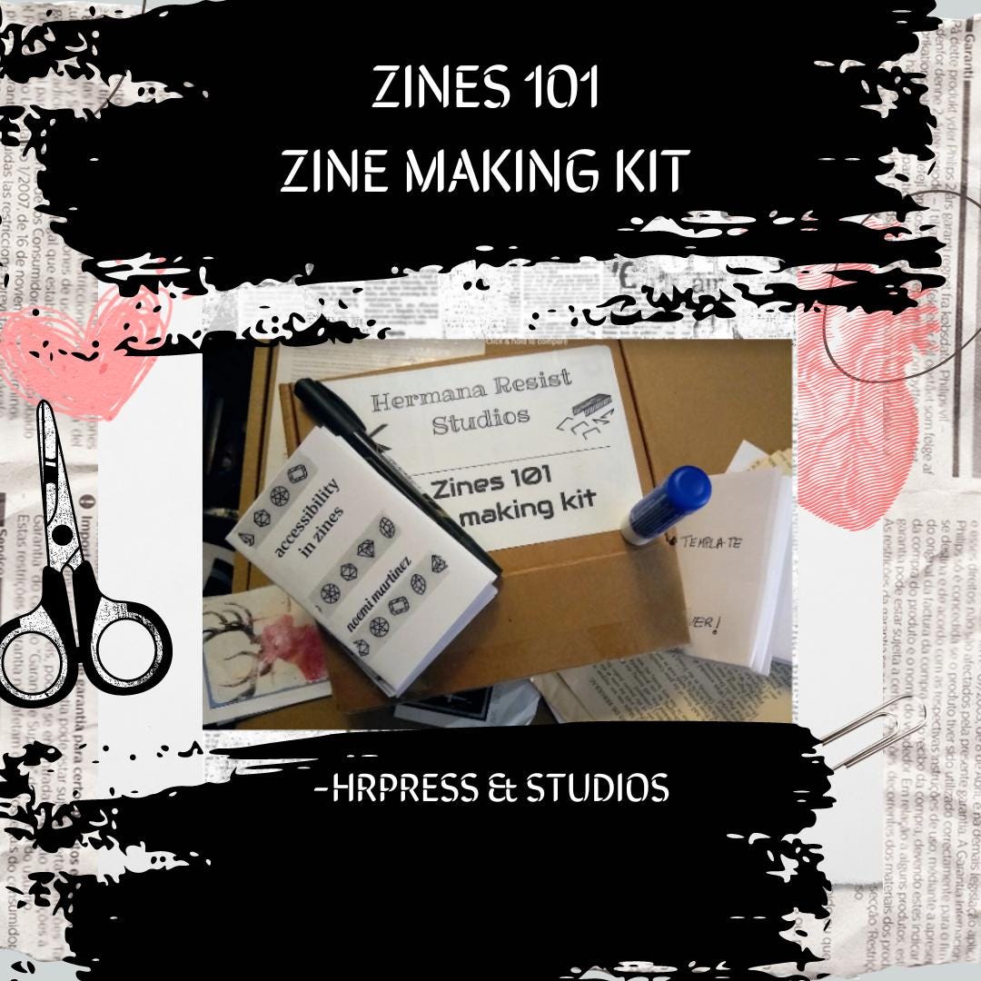 Zines 101 Zine Making Kit in a Box-let's Make a Zine From Hermana ...