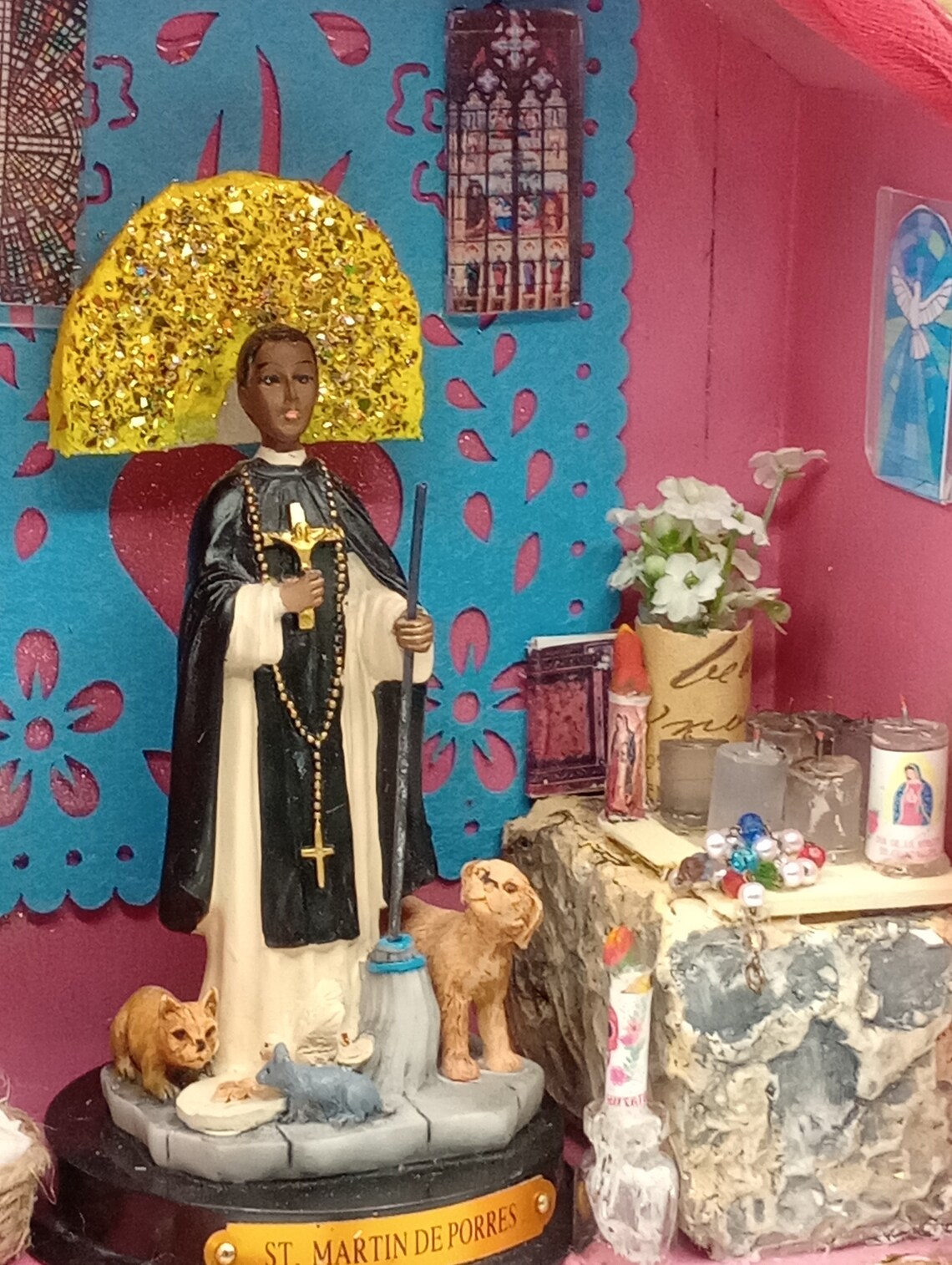 Mini Tabletop Ofrenda Honoring Saint Martin De Porres Patron Saint of ...