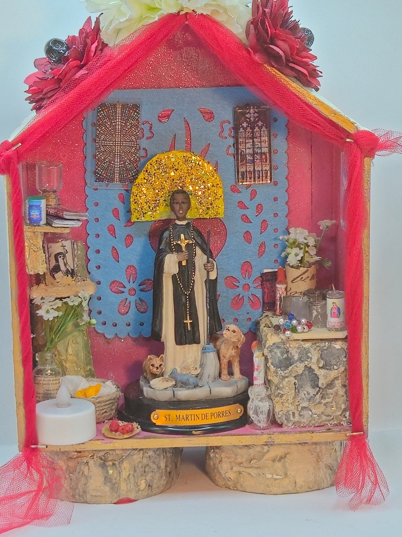 Mini Tabletop Ofrenda Honoring Saint Martin De Porres Patron Saint of ...