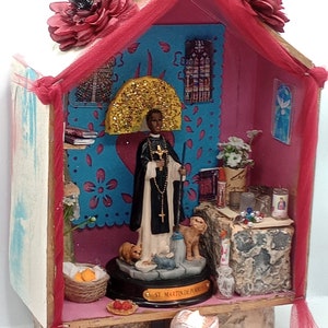 Mini Tabletop Ofrenda Honoring Saint Martin De Porres Patron Saint of ...