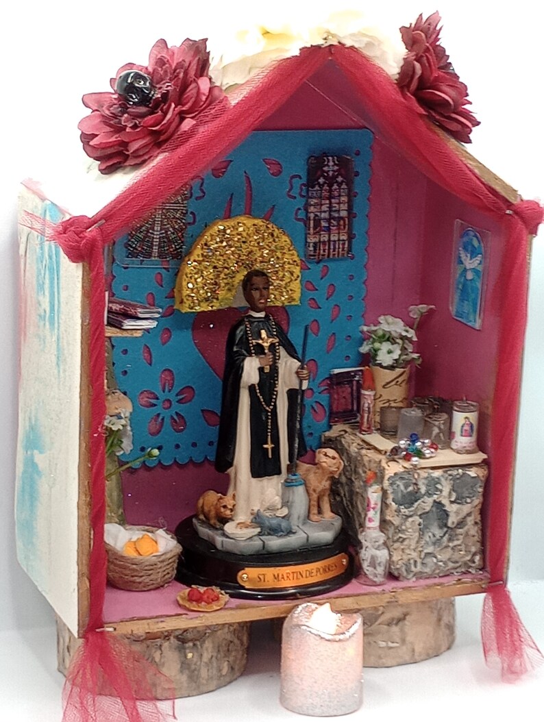 Mini Tabletop Ofrenda Honoring Saint Martin De Porres Patron Saint of ...