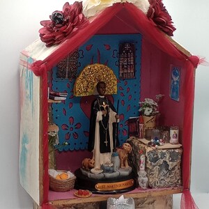 Mini Tabletop Ofrenda Honoring Saint Martin De Porres Patron Saint of ...