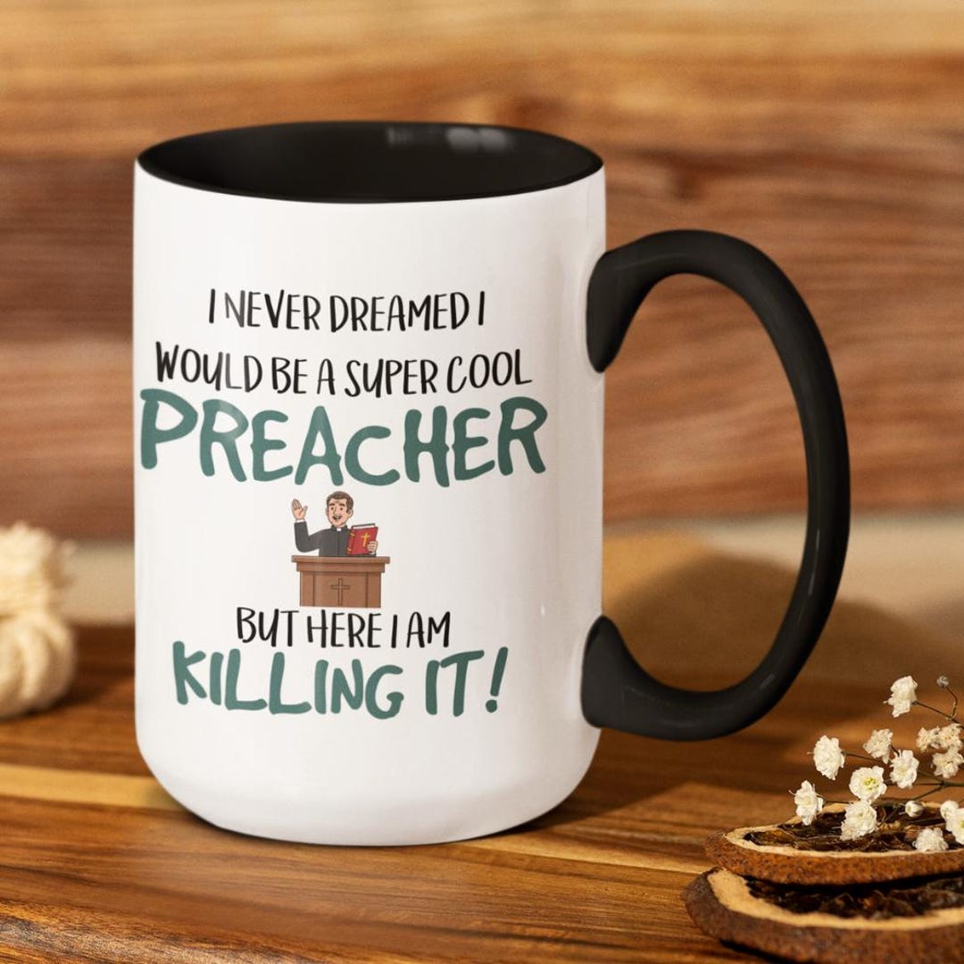 Funny Preacher Mug, Preacher Gift - Etsy