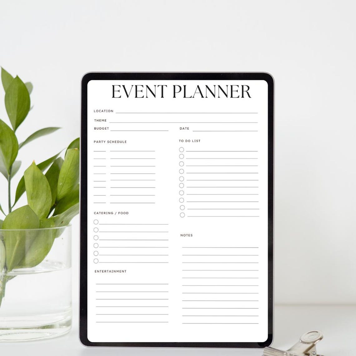 Event Planner Template | Printable Party Planning Organizer | Editable ...