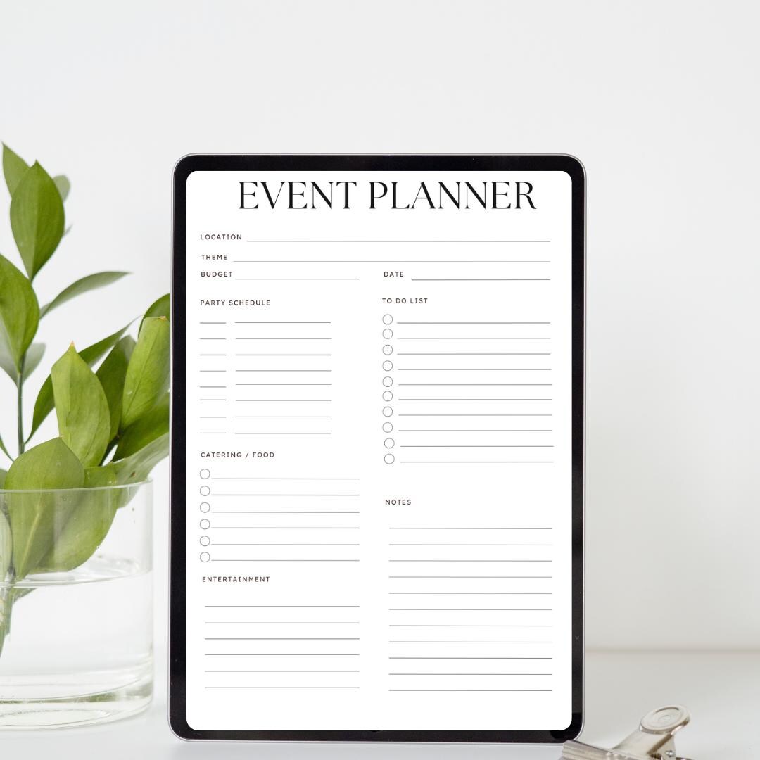 Event Planner Template | Printable Party Planning Organizer | Editable ...