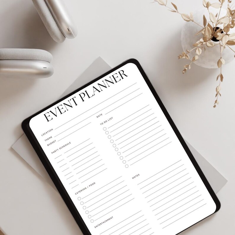 Event Planner Template | Printable Party Planning Organizer | Editable ...