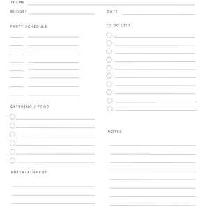 Event Planner Template | Printable Party Planning Organizer | Editable ...