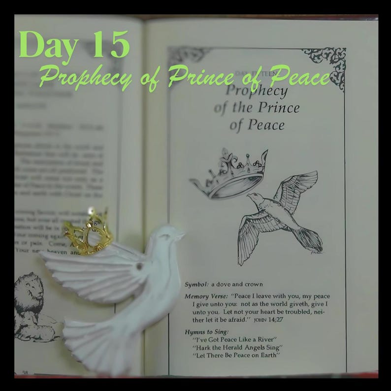 Prince of Peace Dove Ornament: Ceramic or Wood Jesse Tree Gift - Etsy