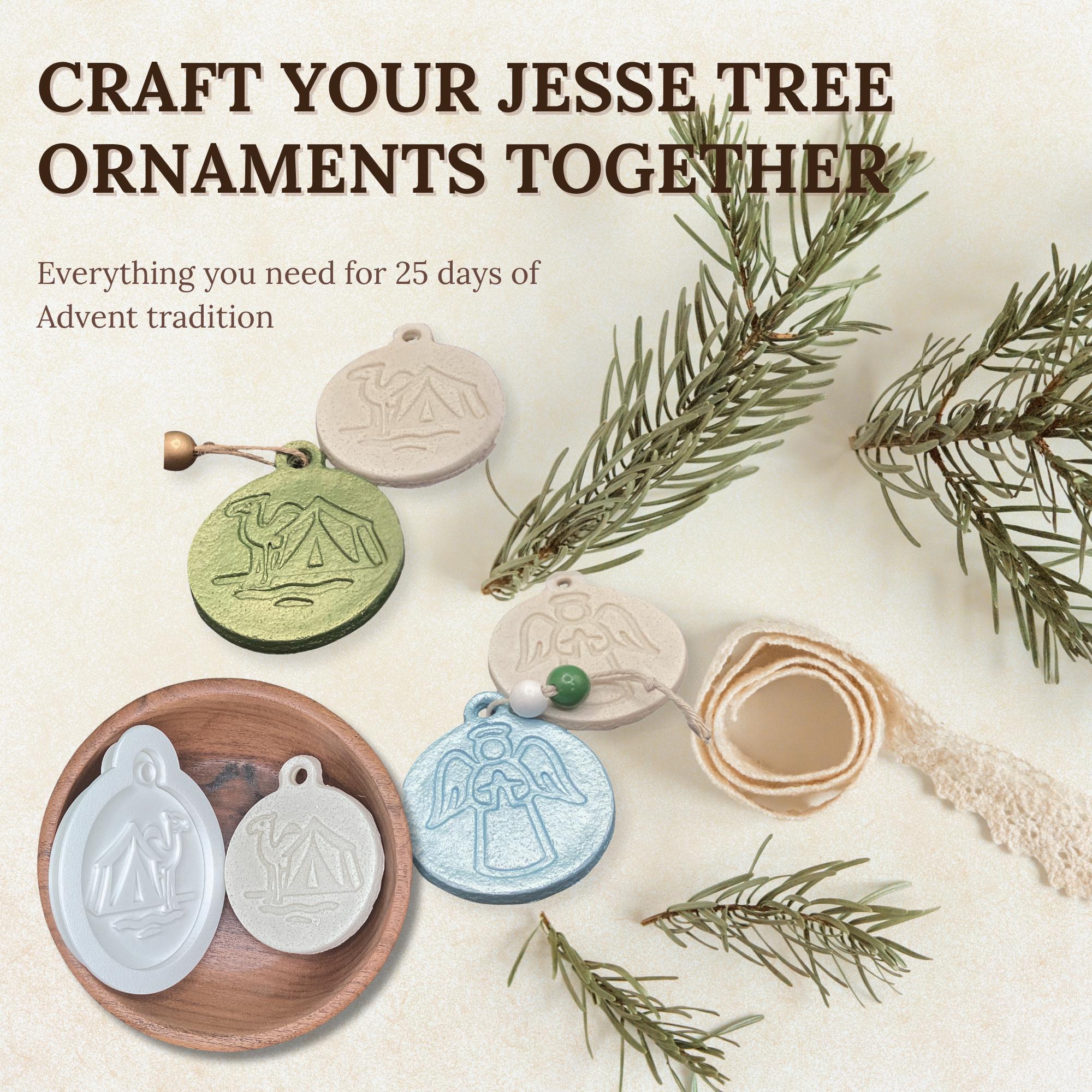 Jesse Tree Ornament DIY Kit • Advent Symbol Stamps & Clay Cutters - Etsy
