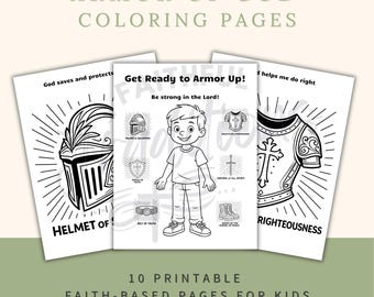 Armor of God Coloring Page – Christian Bible Printable for Kids ...
