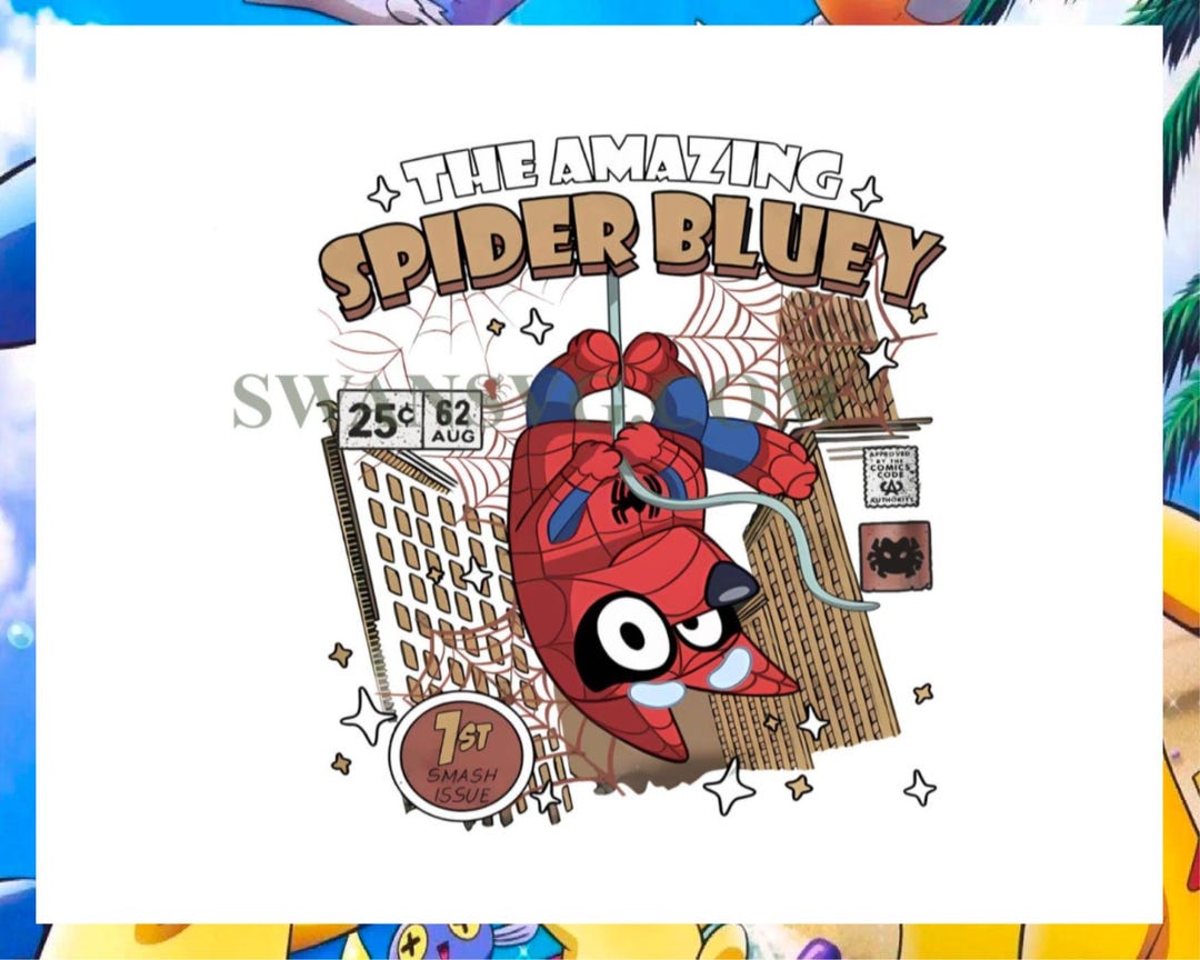 Bluey Spider Man Across the Spider-verse Png - Etsy