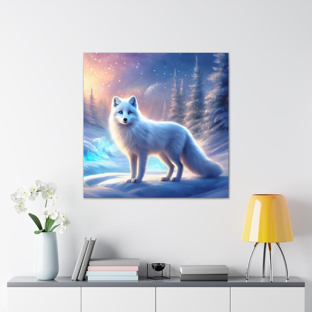 Arctic Fox Canvas Gallery Wraps | Wall Art for Nature Lovers, Winter ...