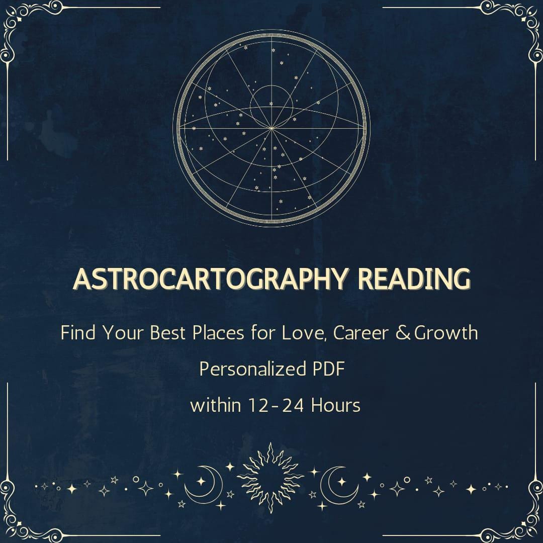 Personalized Astrocartography Reading | Best Locations for Love, Career ...