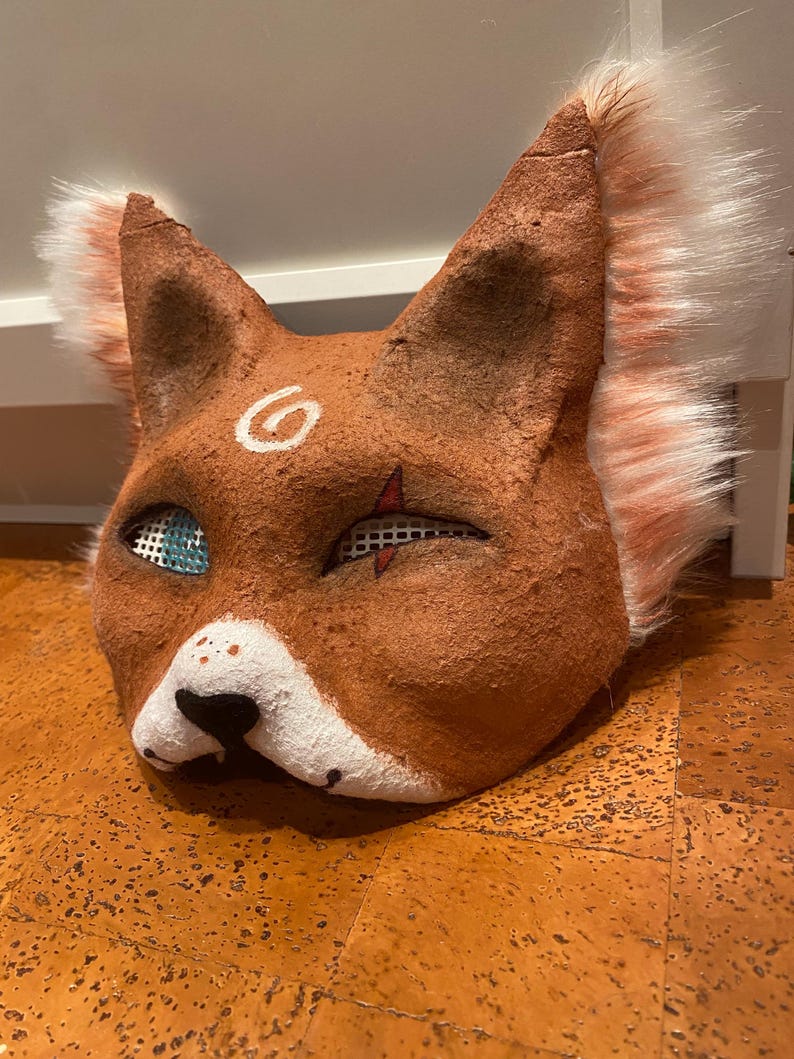 Fox/lynx Mask for Furries, Therians and Quadrobists - Etsy