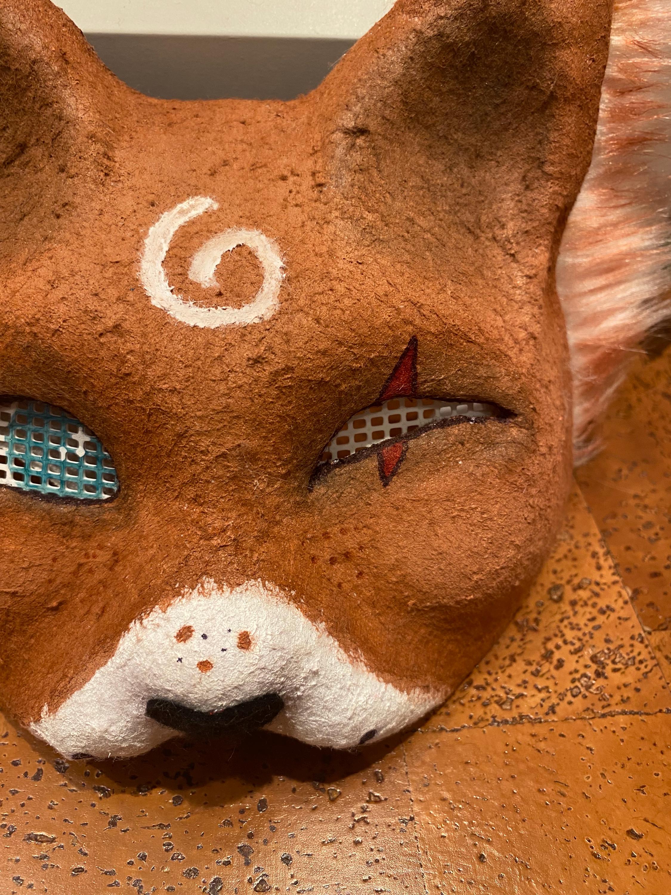 Fox/lynx Mask for Furries, Therians and Quadrobists - Etsy