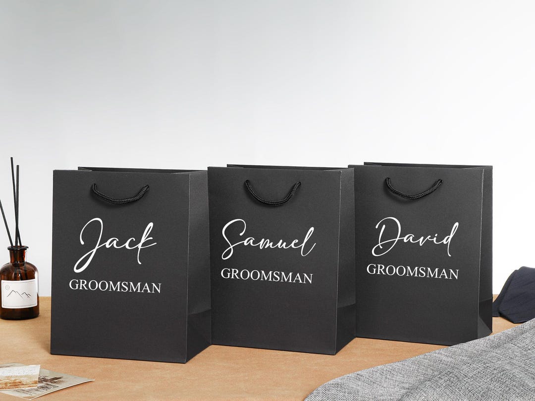 Personalized Groomsmen Gift Bag, Groomsmen Gifts, Custom Best Man Gift ...