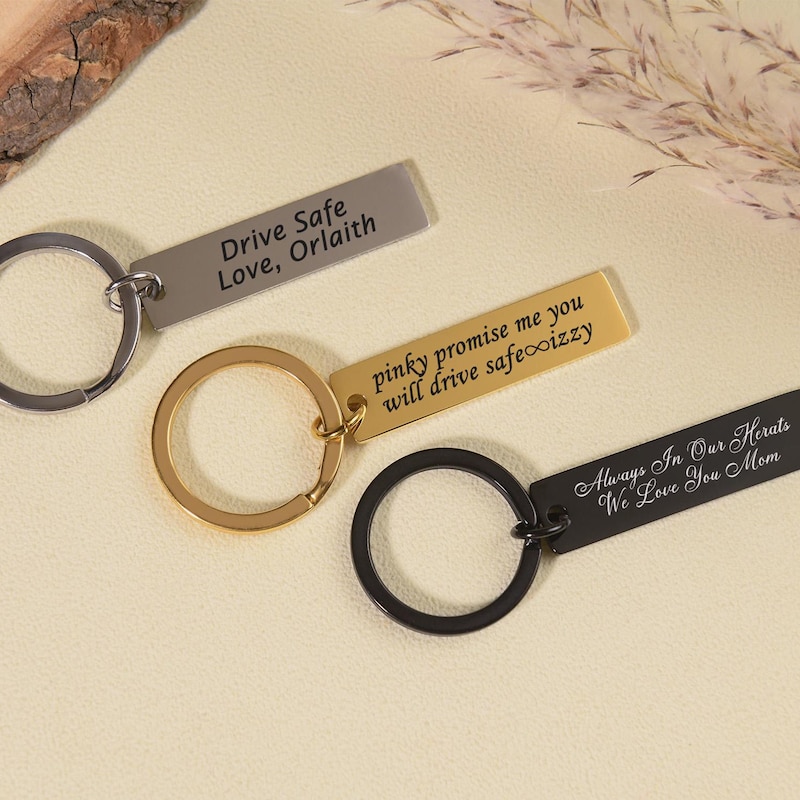 Stainless Keychain - Etsy