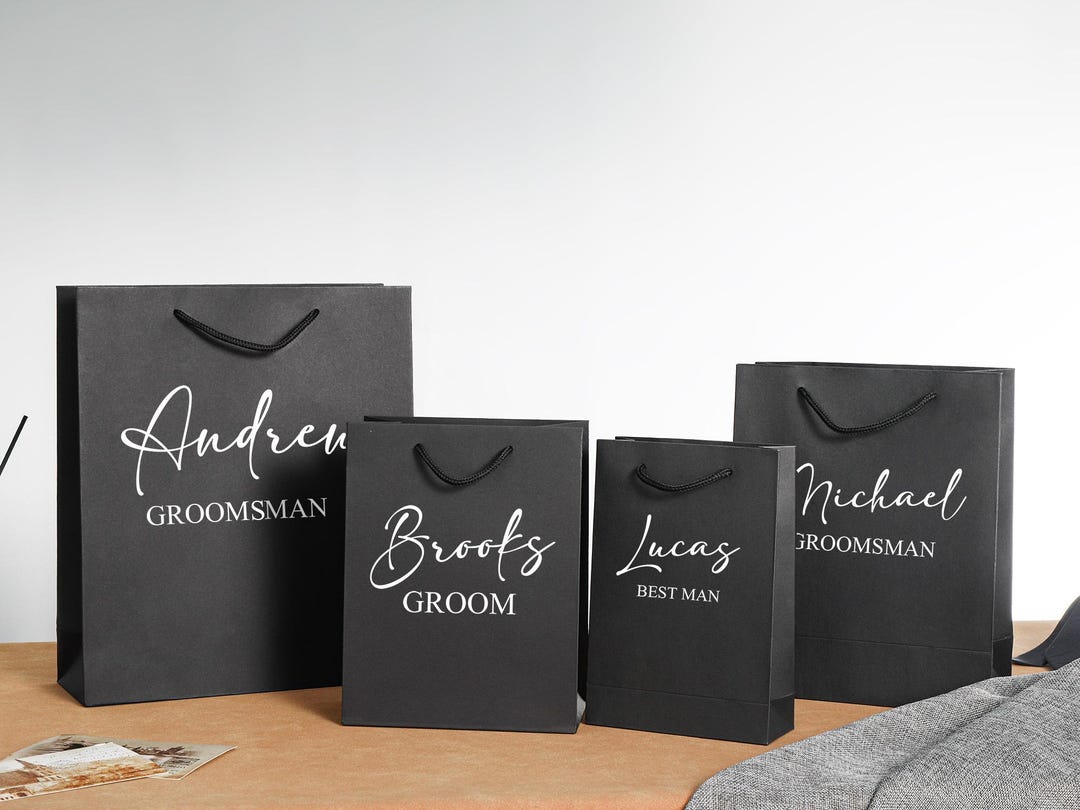 Personalized Groomsmen Gift Bag, Groomsmen Gifts, Custom Best Man Gift ...