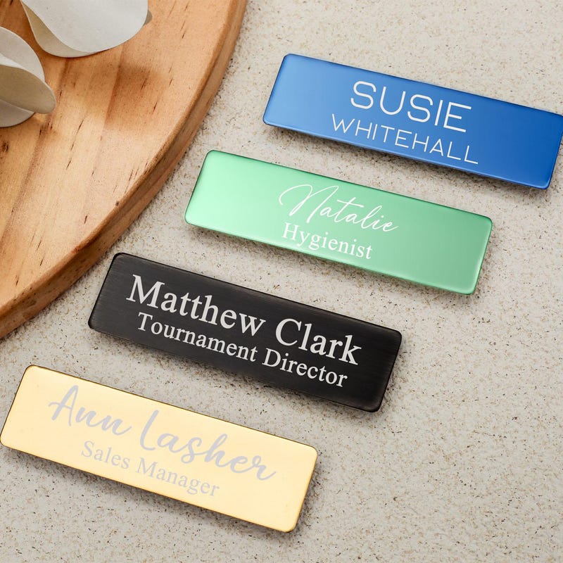 Custom Magnetic Name Tags - Etsy