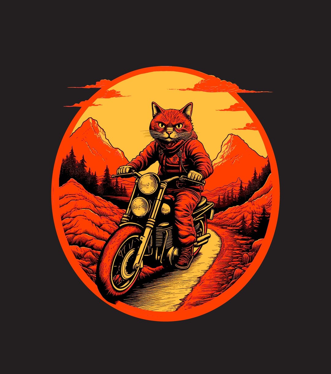 Claws of Fury Cat — Premium Unisex Crewneck T-shirt - Etsy