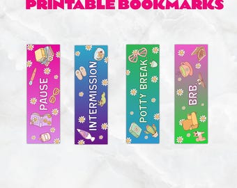 Funny Printable Bookmarks for Book Lovers, Gift for Readers, Digital ...