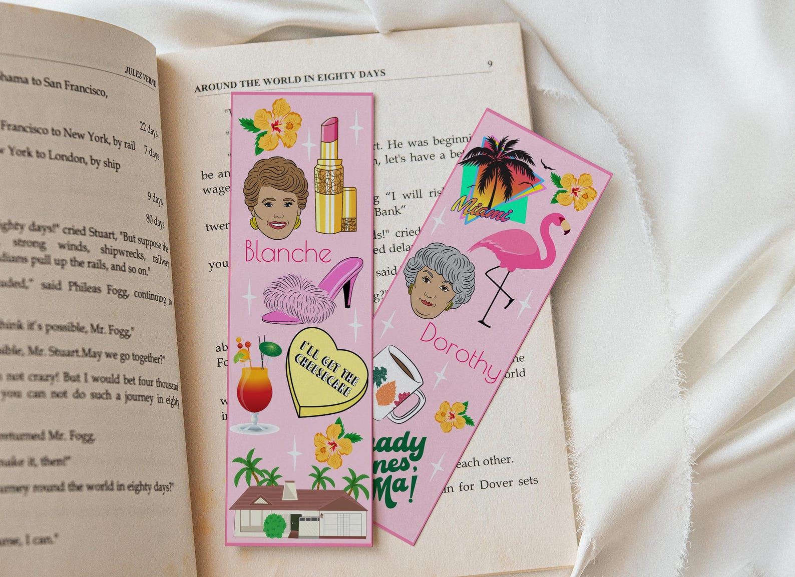Golden Girls Printable Bookmarks for Book Lovers, Gift for Readers ...