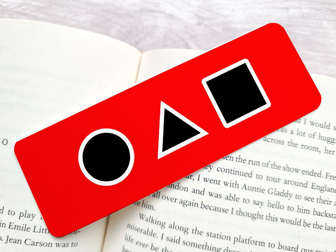 Squid Game Printable Bookmark for Book Lovers, Gift for Readers ...