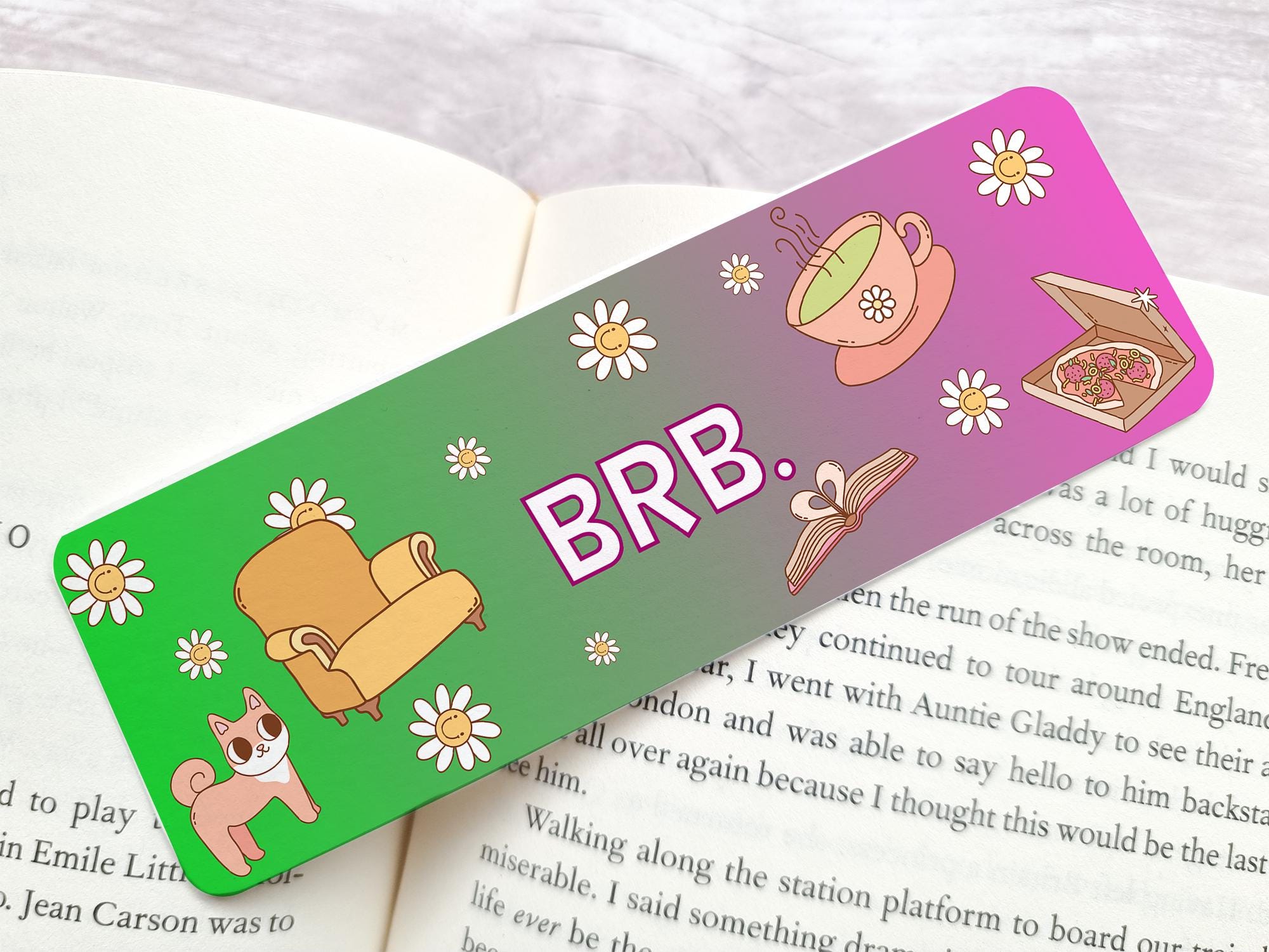 Break Time Printable Bookmarks for Book Lovers, Gift for Readers ...